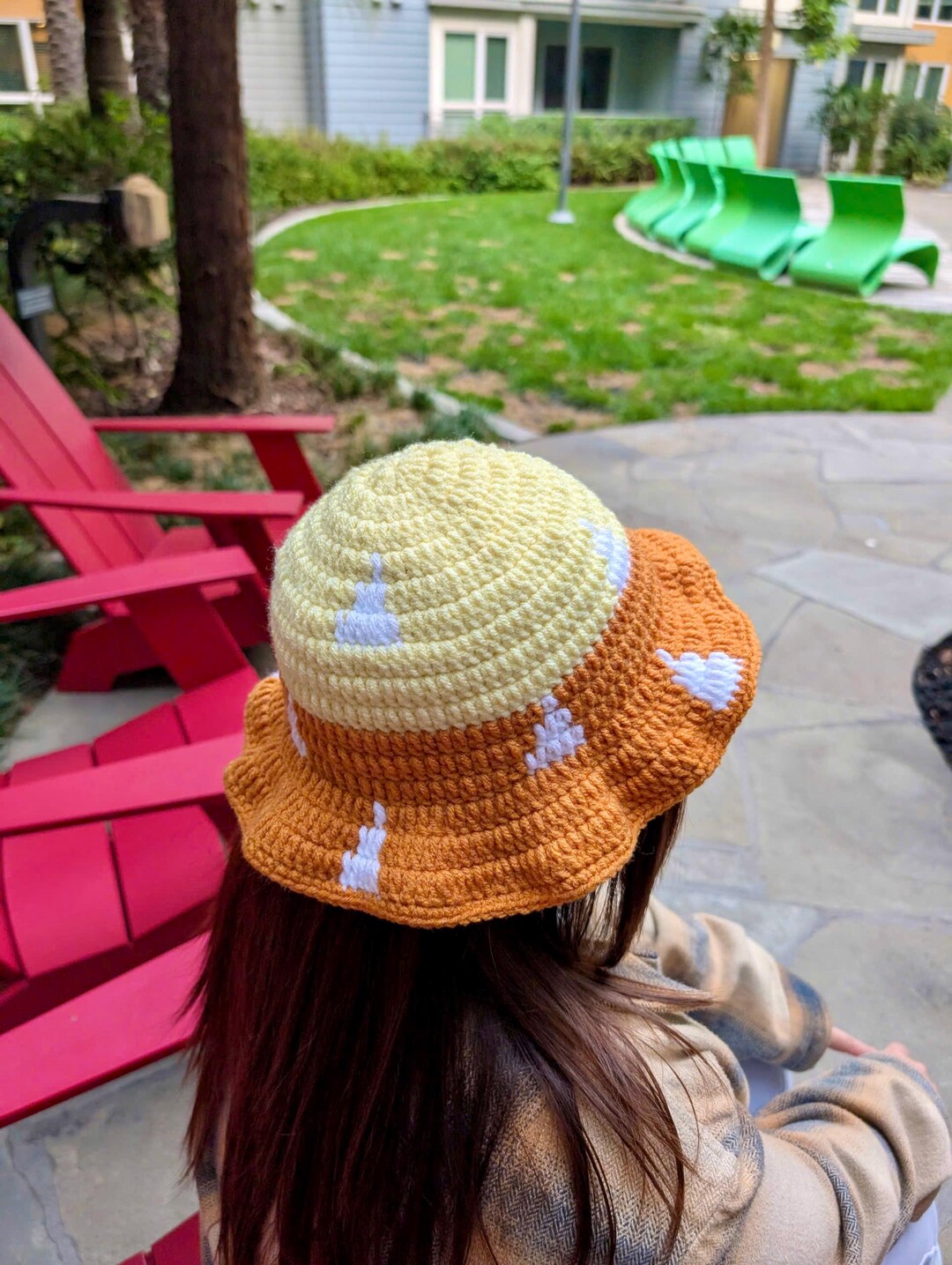 Zenitsu Inspired Crochet Hat – Demon Slayer Anime Bucket Hat | Kawaii ...