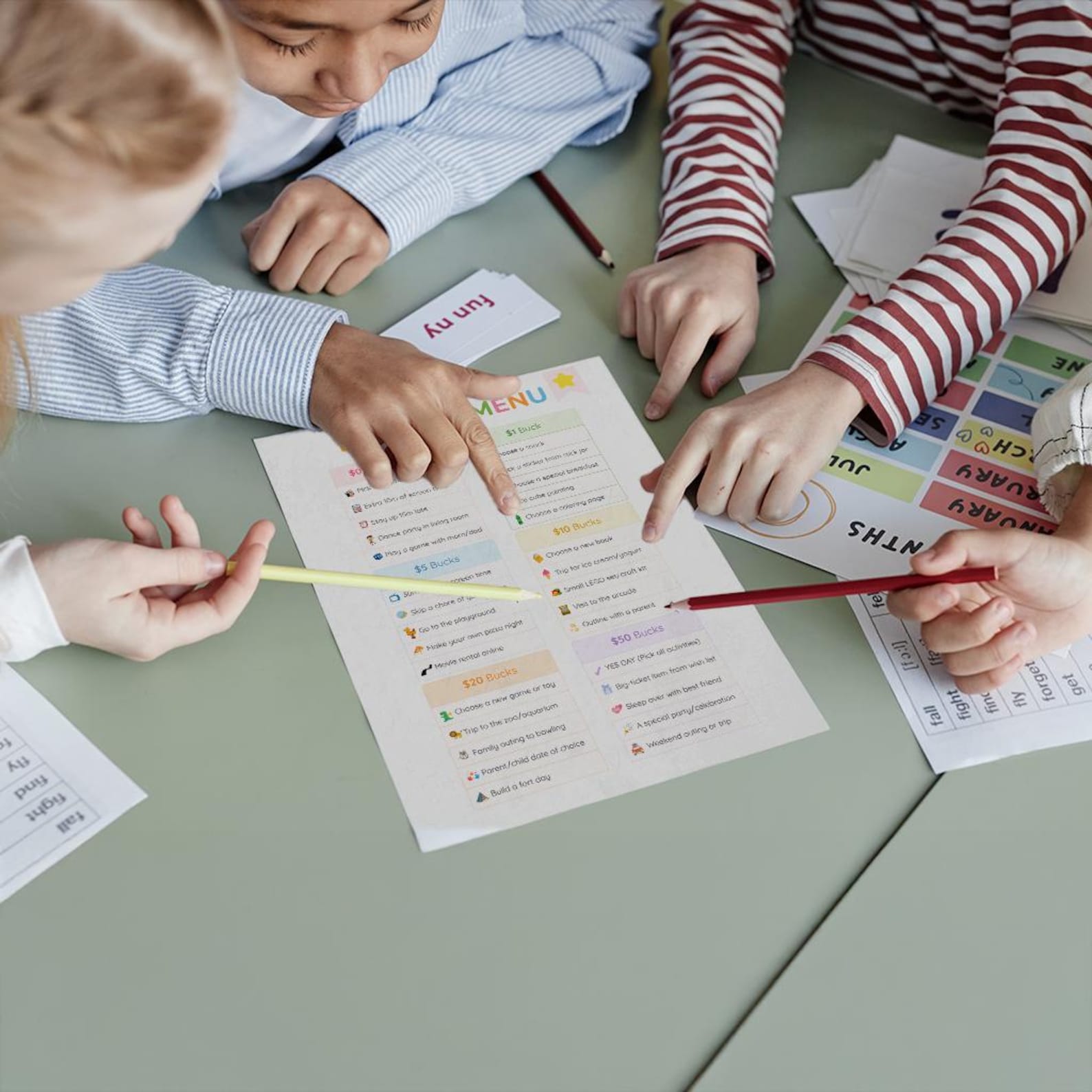 Reward Bucks System for Kids–printable Behavior Chart, Editable Rewards ...