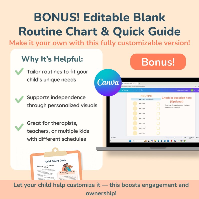 Kids Routine Chart, Daily Schedule, Morning Routine, Evening Routine ...