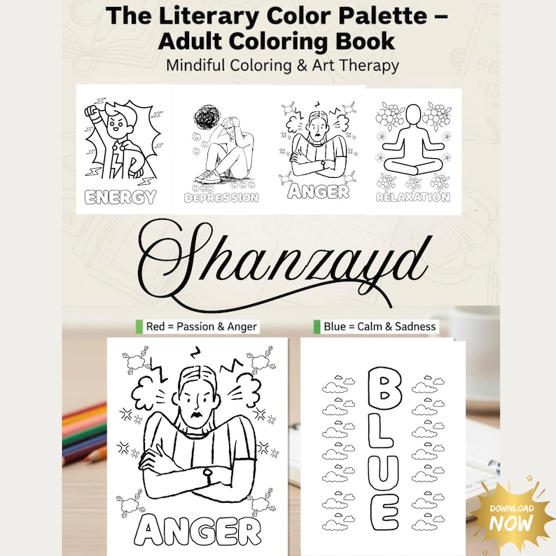 Adult Coloring Book (pdf)| Color Psychology Poster | Kids Coloring ...