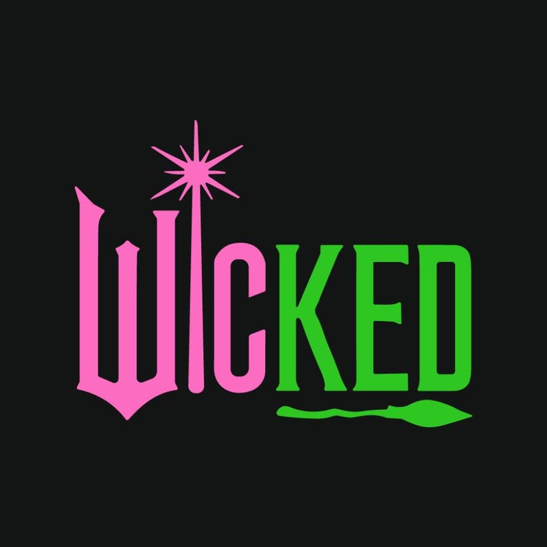 Wicked Movie SVG Bundle: Vintage Emblem, Change for Good, Clipart ...