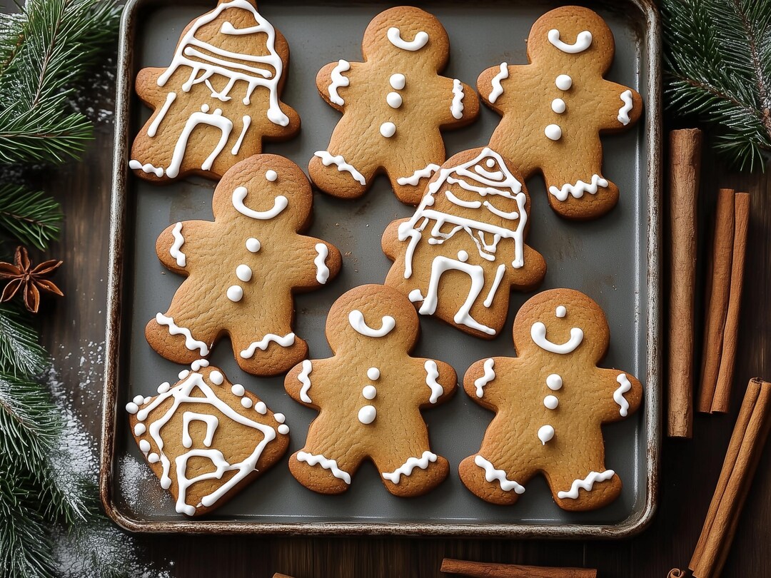 Classic Christmas Gingerbread Cookies Recipe, Printable PDF for Holiday ...