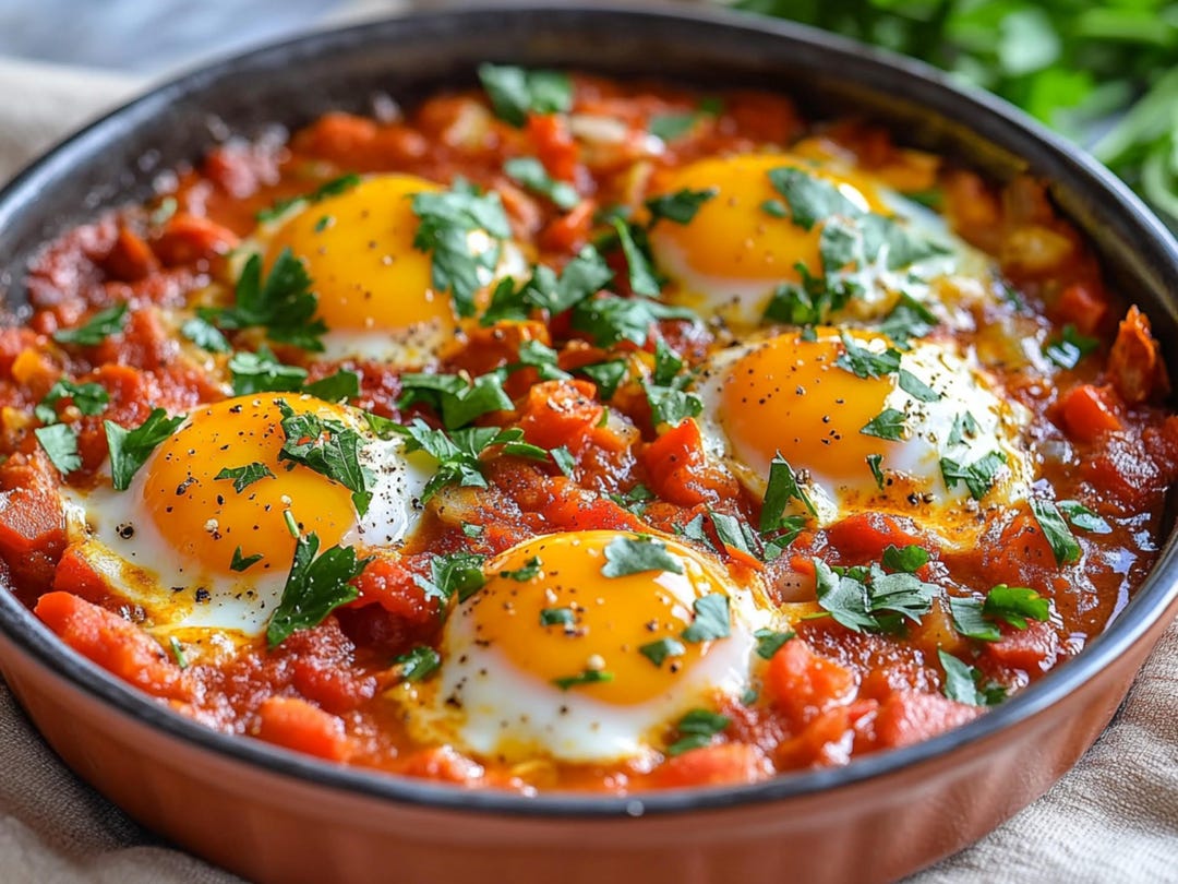 Israeli Shakshuka Recipe: Spiced Tomato & Eggs (digital PDF Download ...