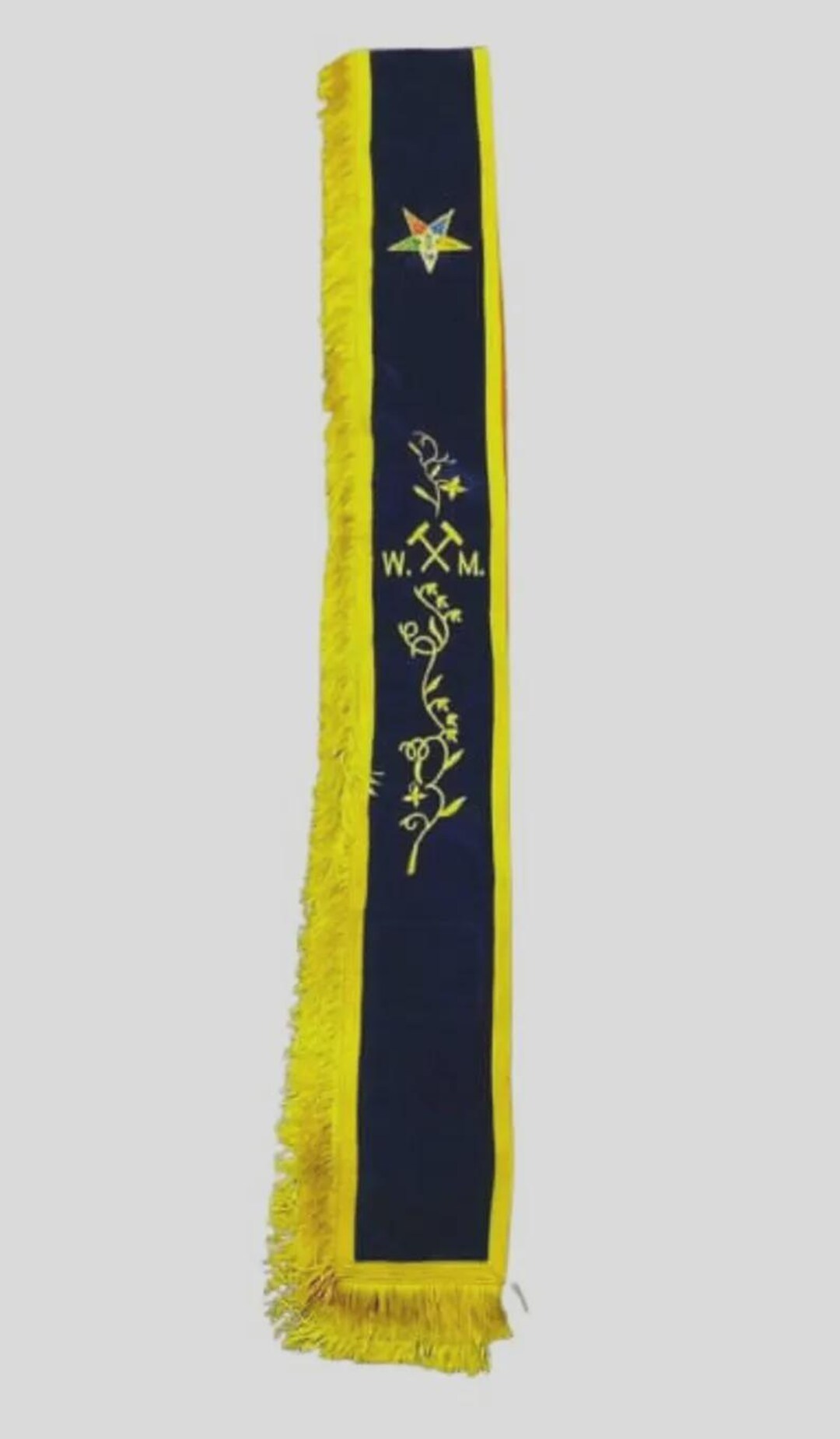 Masonic OES Worthy Matron Sash ORDER of Eastern Star WM O.E.S Bullion ...