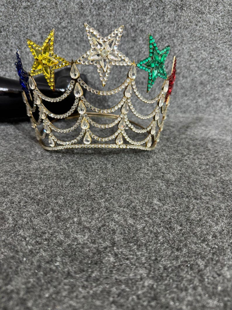 Masonic OES Crown: Rhinestone Order of Eastern Star Regalia With Case ...
