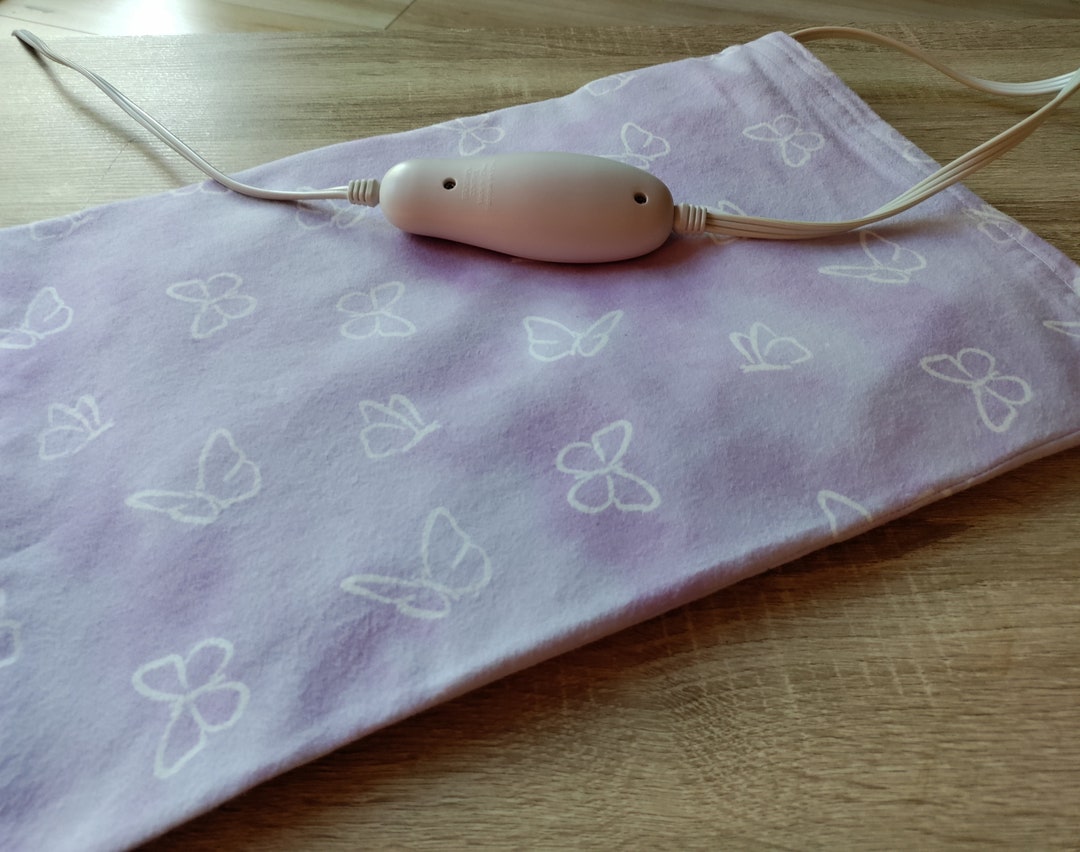 Heating Pad Cover, Flannel Heating Pad Cover With Velcro Closure ...