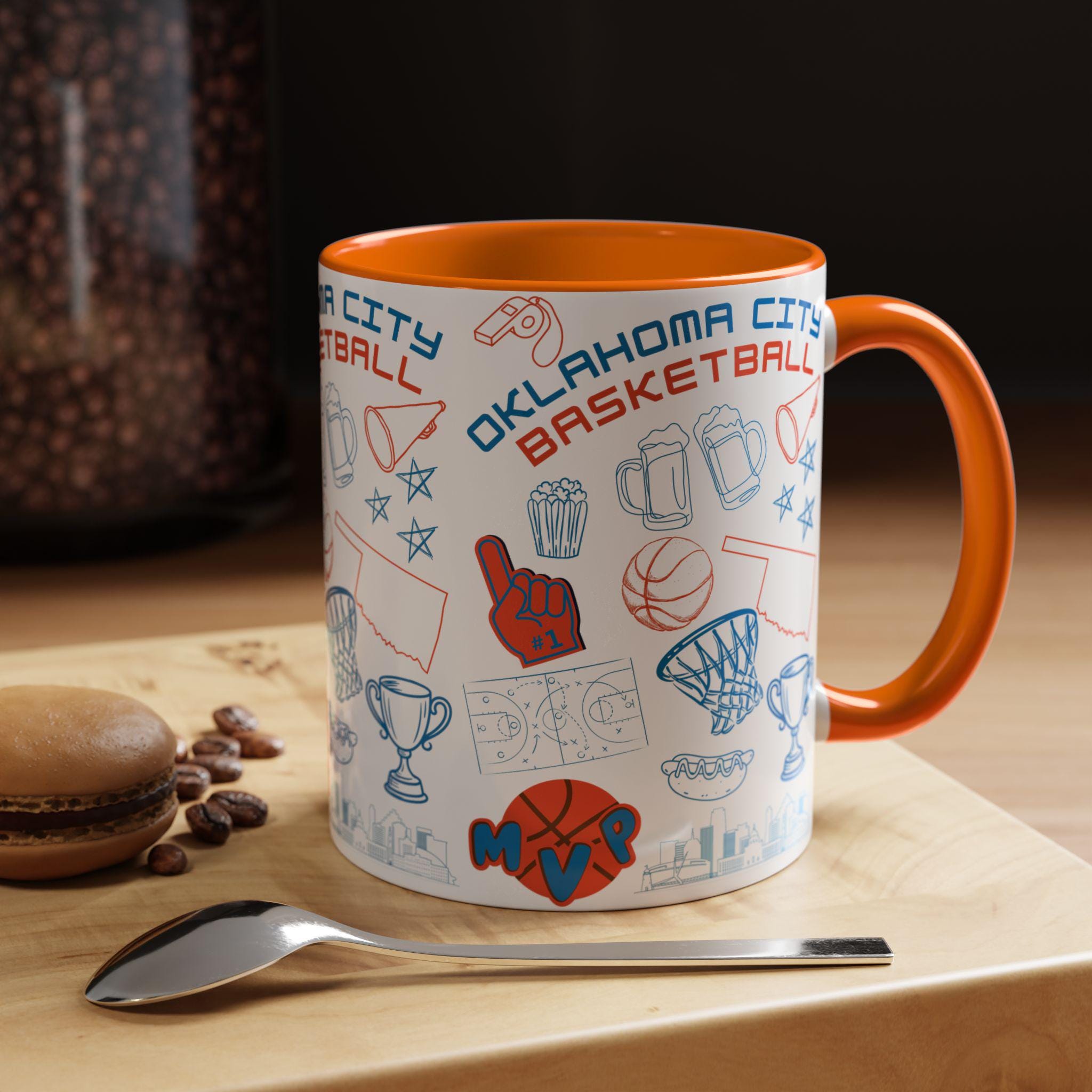 Oklahoma City Thunder Fan Mug | NBA Basketball Coffee Cup - Etsy