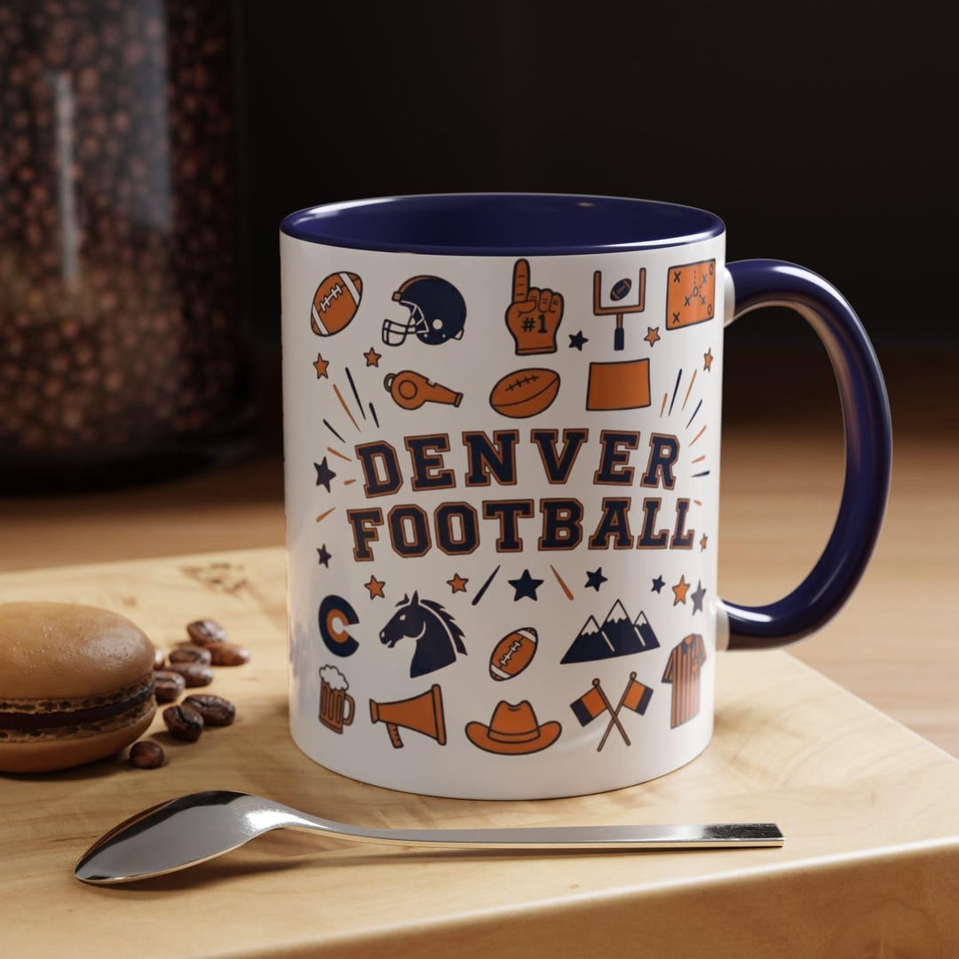 Denver Broncos Coffee Mug | NFL Football Fan Gift - Etsy