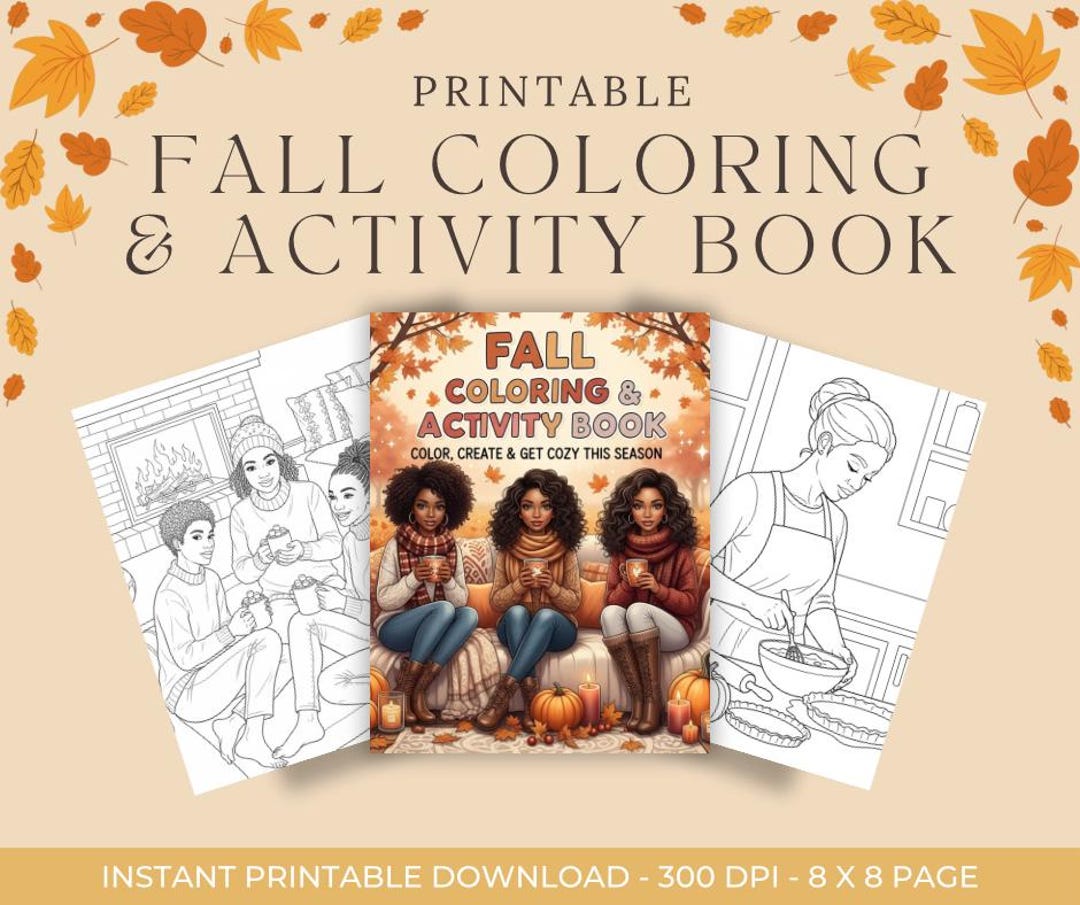 Fall Activity Book PDF – Mazes, Coloring Pages, Gratitude Journal ...