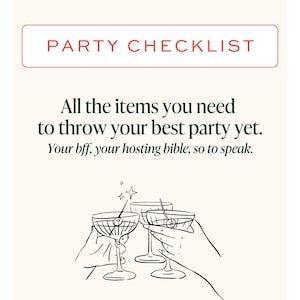 Party Planning Checklist Printable | Editable Party Planner Template ...