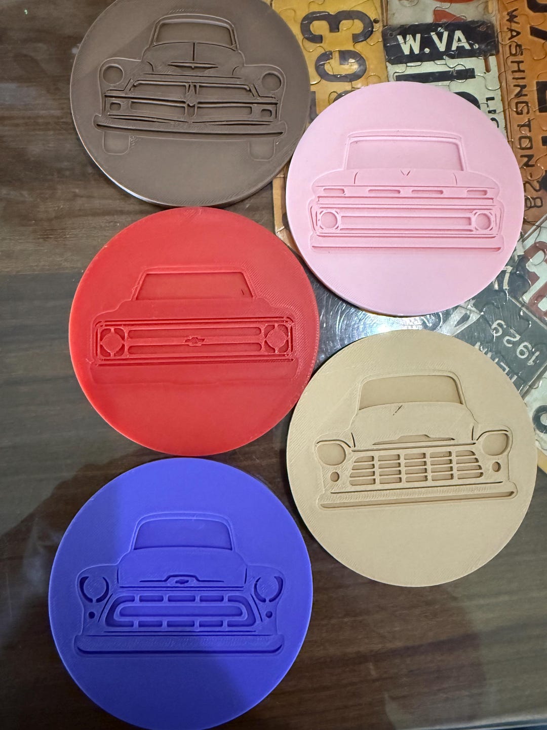 Chevy Truck Coaster Set – 3D Printed Vintage Front-end Designs ...