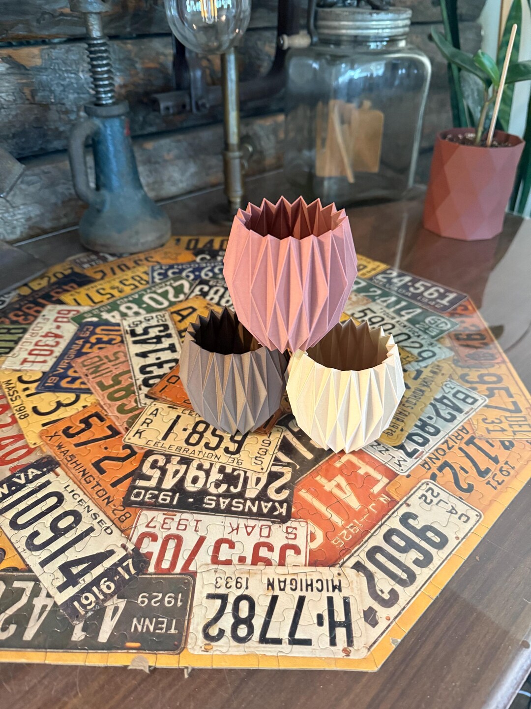Origami Planter - 3d Printed PLA Wood - Etsy