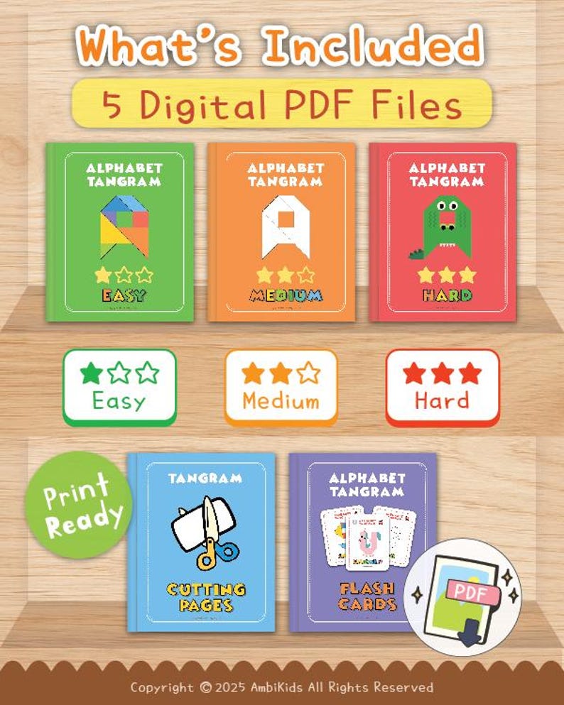 Alphabet Tangram Puzzle: A-Z Learning Game, STEM Montessori Activity ...