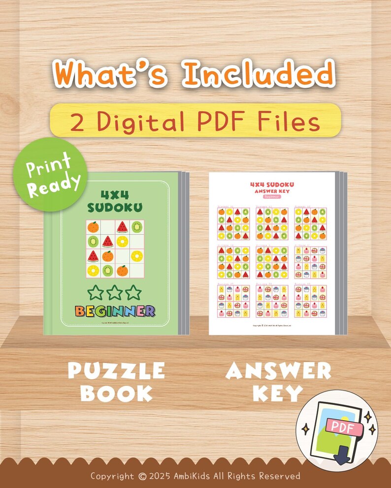 4x4 Sudoku Game for Kids (ages 4-7) – Step-by-step Confidence Builder ...