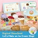 Printable Ice Cream Shop: Pretend Play DIY PDF for Kids (digital PDF ...