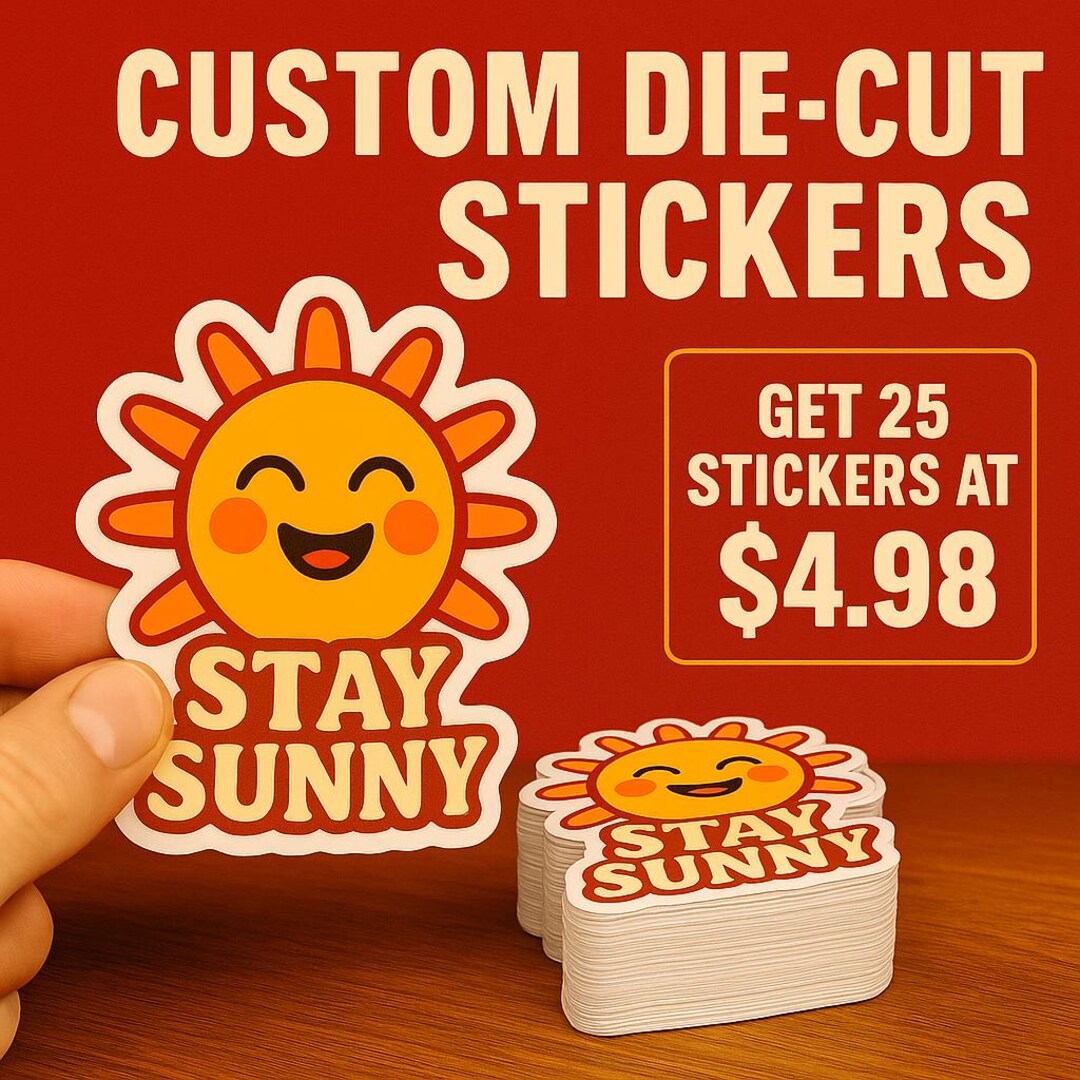 Custom Vinyl Stickers and Die Cut Logo Stickers – Waterproof, Scratch ...