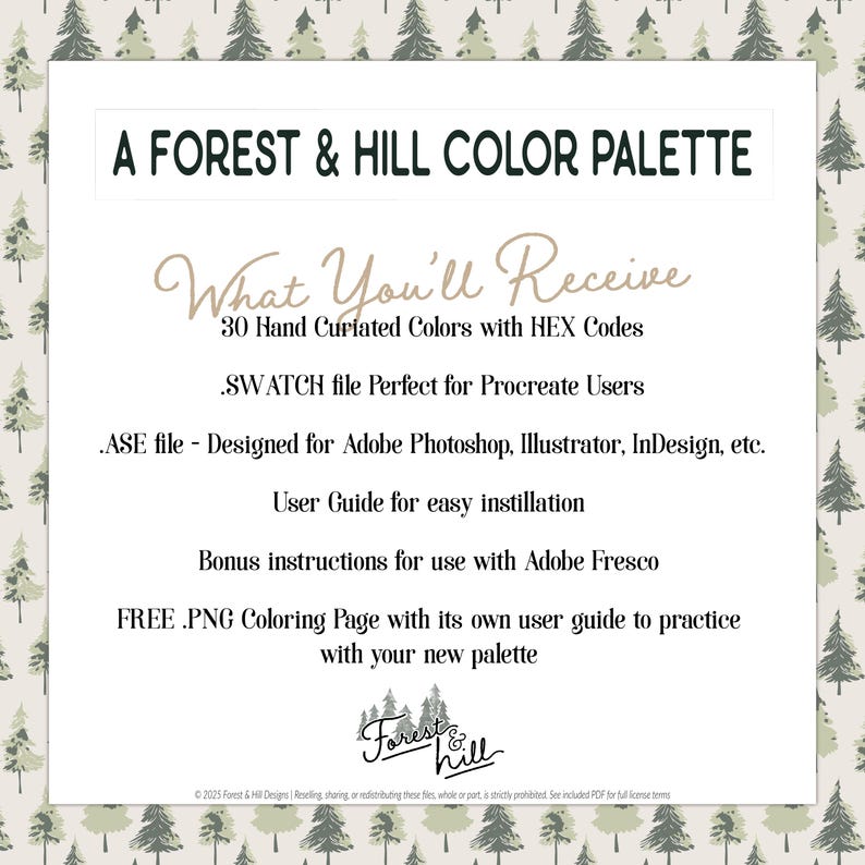 Morning Meadow Color Palette | Procreate Swatches & Adobe ASE | Fresh ...