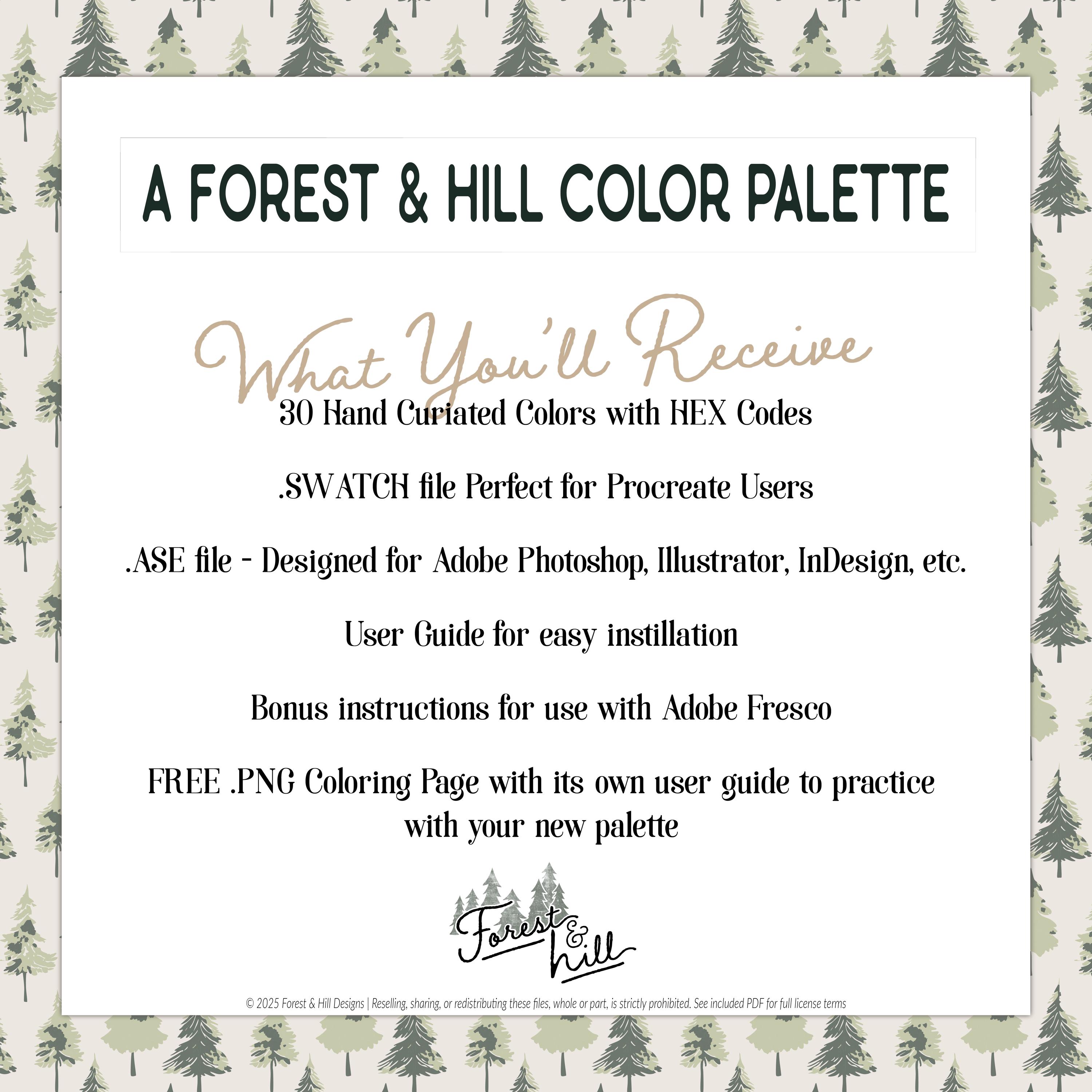 From the Coop Color Palette | Procreate Swatches & Adobe ASE | Rustic ...