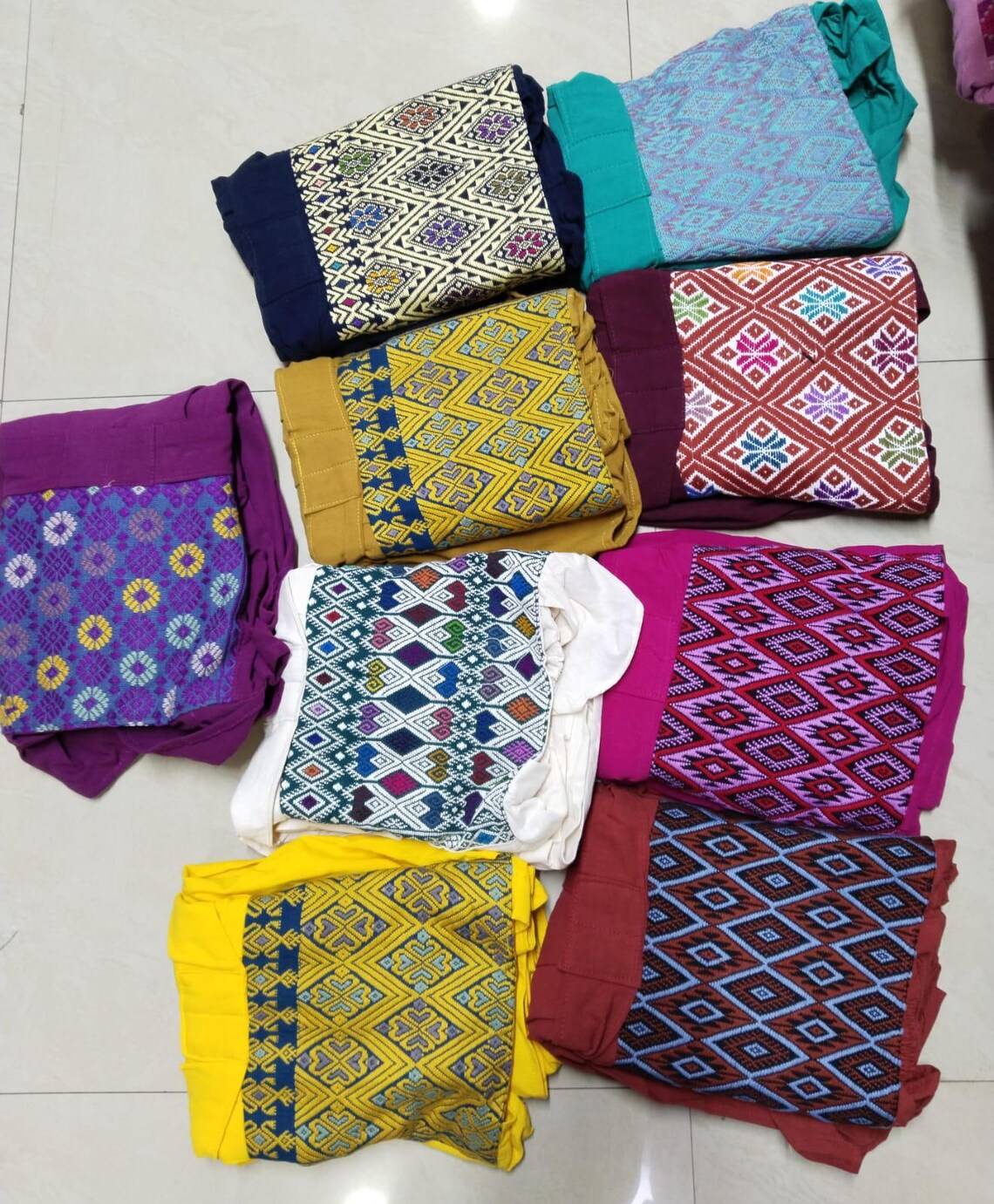 Vestido Largo Bordado De Telar Y Manta Chiapas/hand-woven Cotton Long Dress Chiapas - Etsy