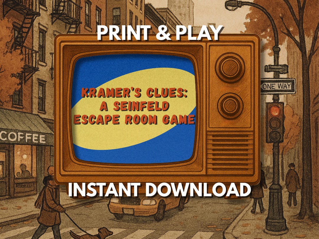 Printable Escape Room Game. Kramer's Clues: the Game About Nothing ...