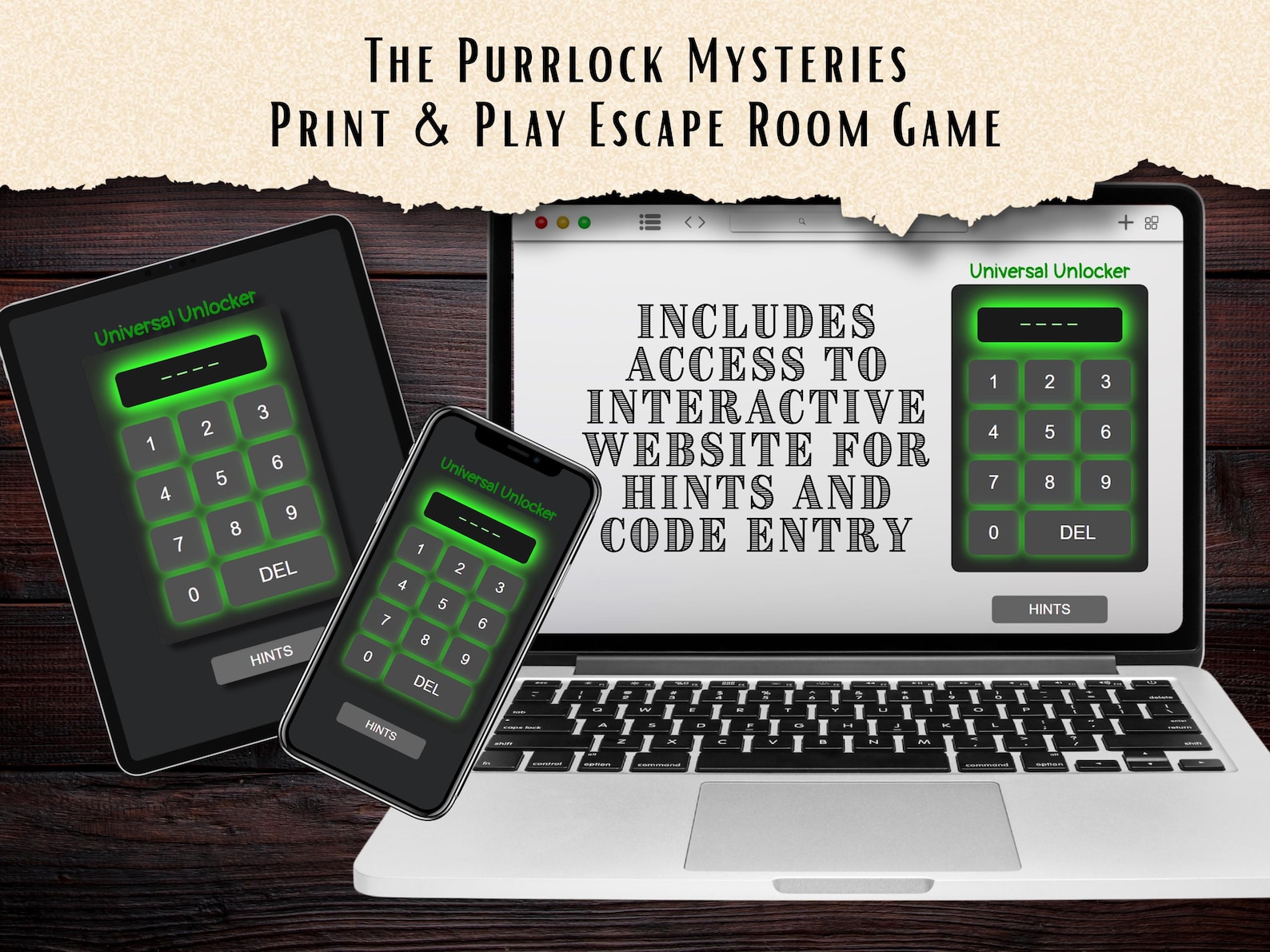 Escape Room Printable Game for Adults & Families | Mystery Puzzle Game ...