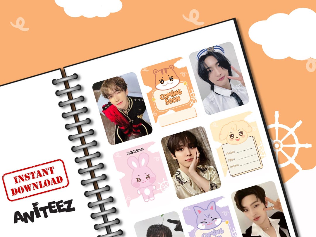 Ateez Photocard Placeholder Set | Coming Soon Cards for ATEEZ Fans ...