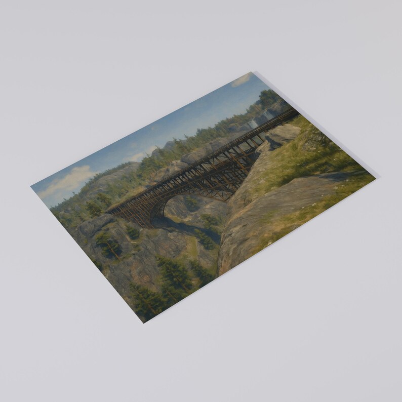 Bacchus Bridge RDR2 Oil Painting Poster | New Hanover Map Art | Bacchus ...