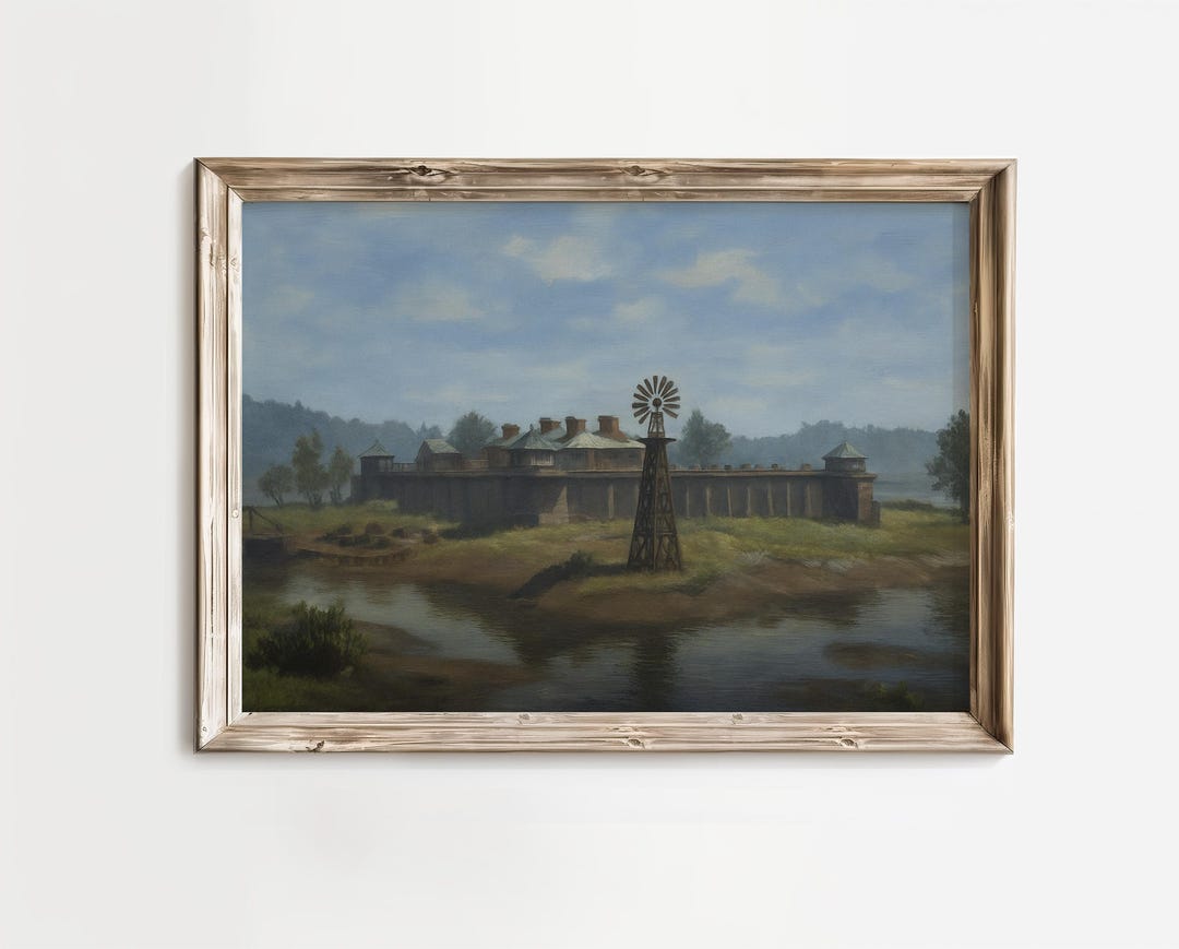 Sisika Penitentiary RDR2 Oil Painting Poster | Lemoyne Map Art | Sisika ...