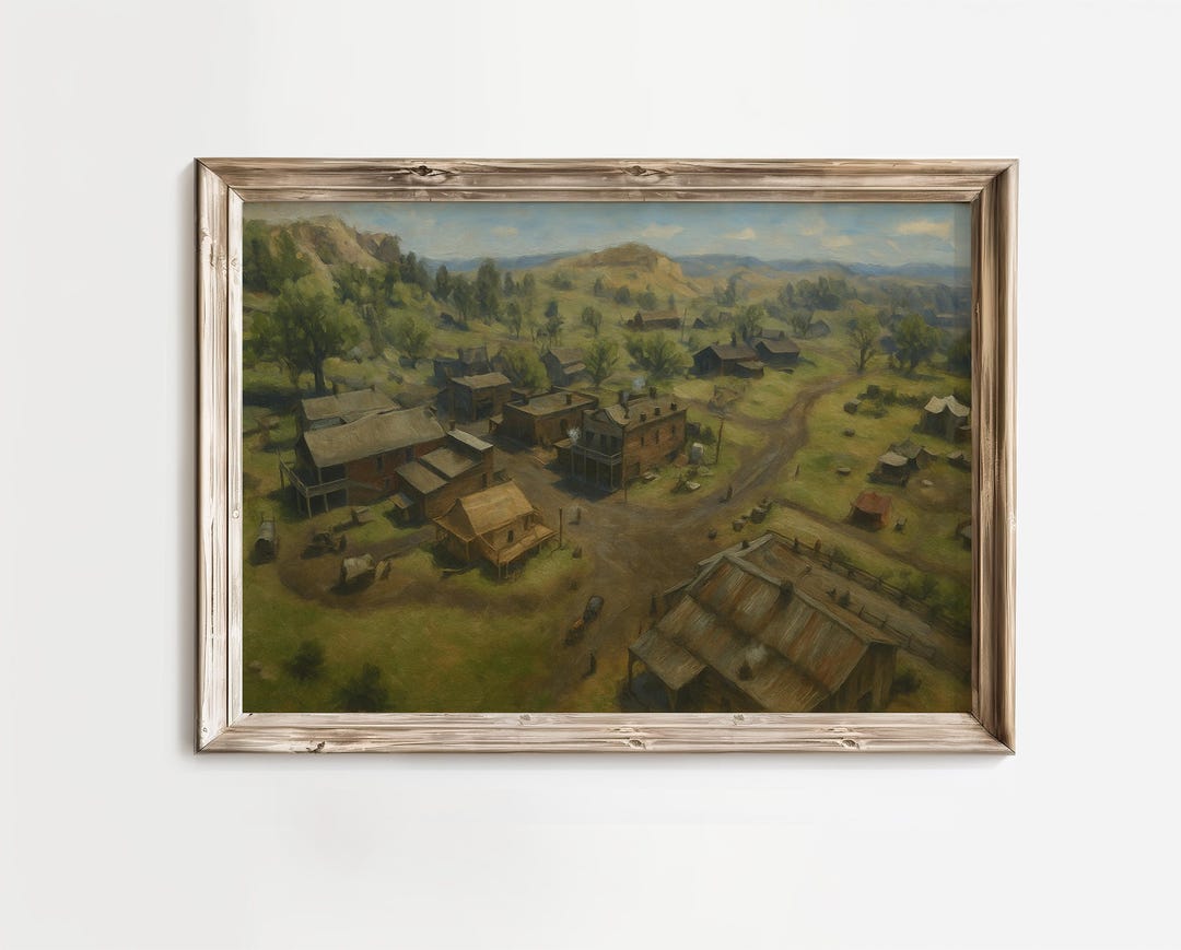 Valentine RDR2 Oil Painting Poster | New Hanover Map Art | Valentine ...