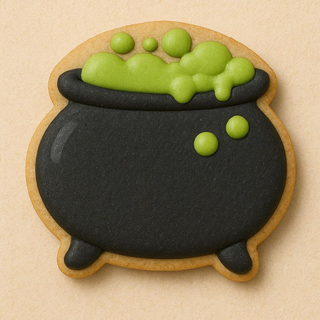 Bubbling Cauldron Cookie Cutter – Stir up Spooky Sweetness! - Etsy