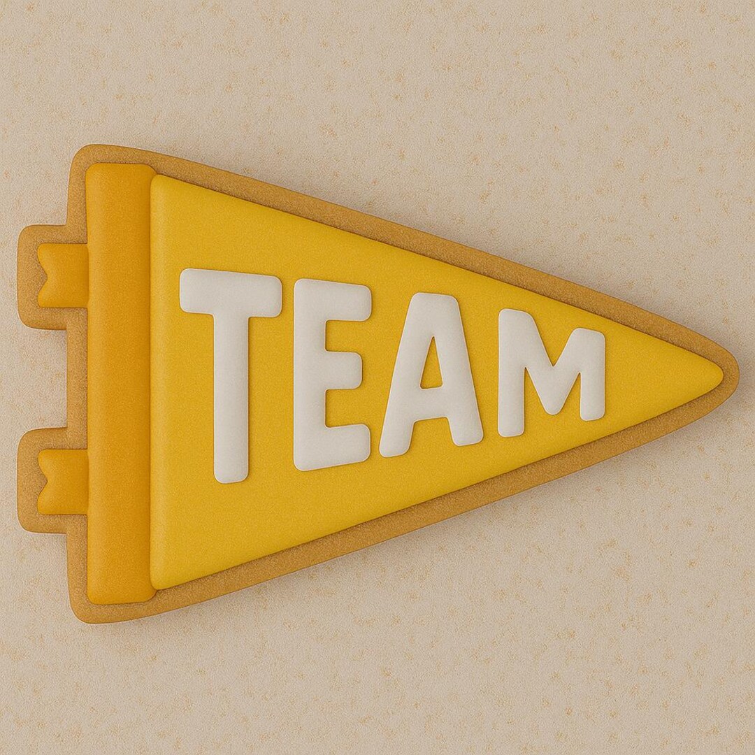Team Spirit Pennant Cookie Cutter – Rally the Squad! - Etsy