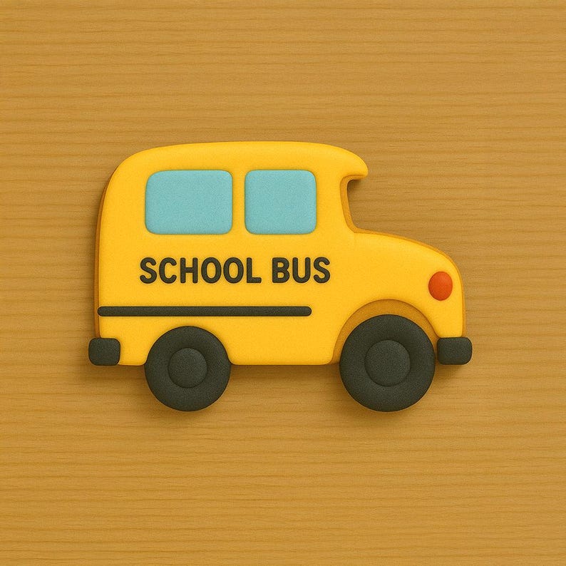 School Bus Cookie Cutter – All Aboard for Sweetness! – Two Styles to ...