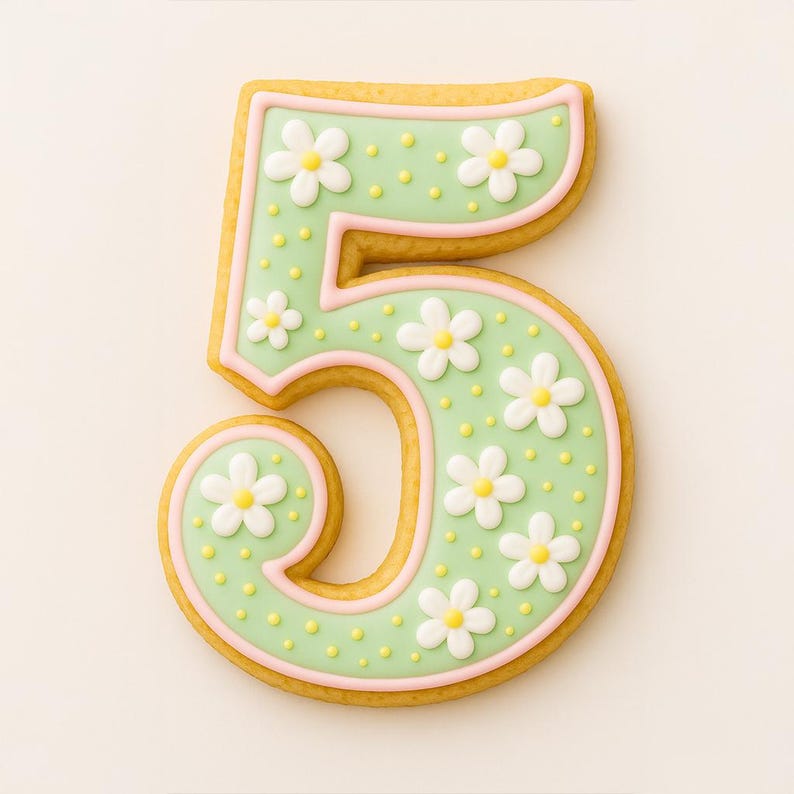 Number 5 Cookie Cutter – Perfect for Custom Treats! - Etsy