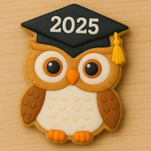 Graduation Owl With Cap Cookie Cutter -2025 Graduation Cookie Cutter - Etsy
