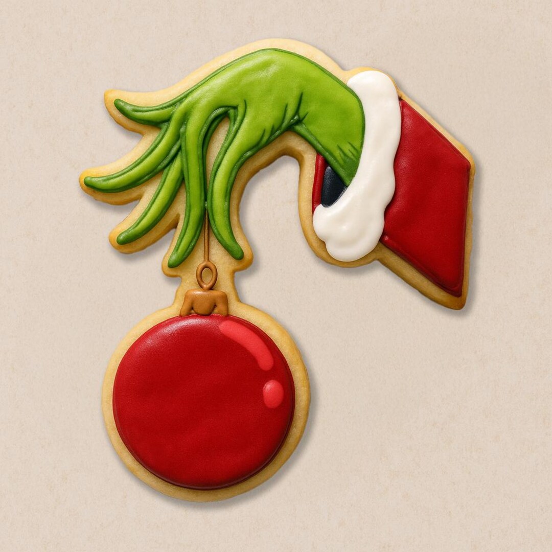 Grinch Hand Cookie Cutter – Steal Christmas Cookies in Style! - Etsy