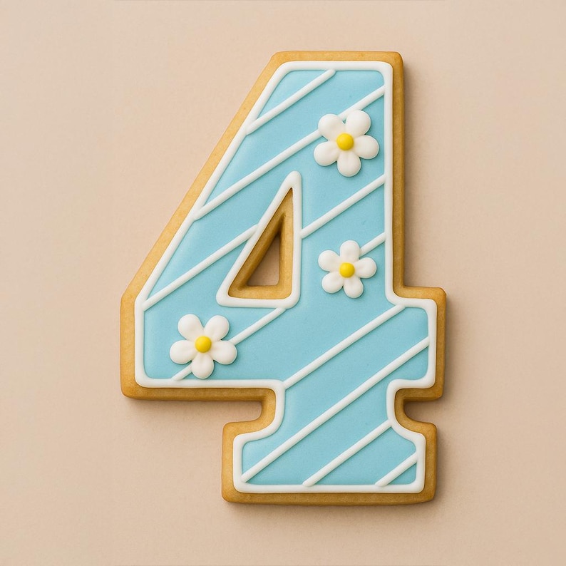Number 4 Cookie Cutter – Perfect for Custom Treats! - Etsy