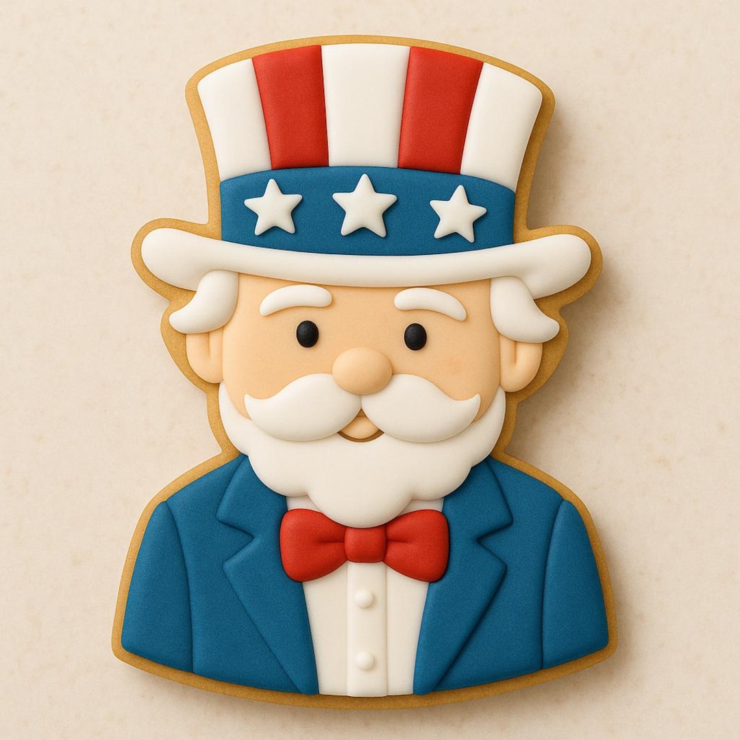 Uncle Sam - Cookie Cutter - Fourth of July Cookie Cutter - a Patriotic ...