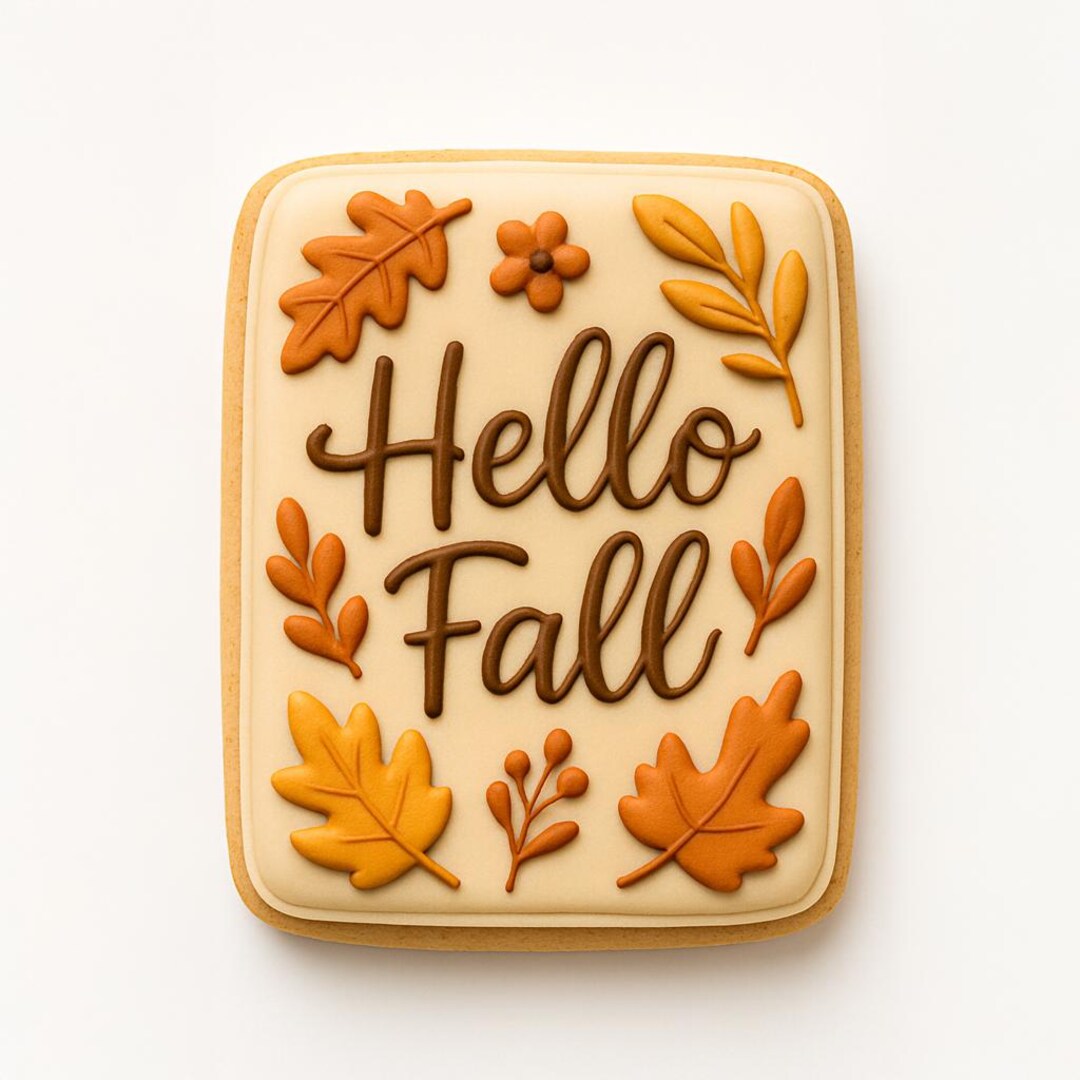 Fall Plaque Cookie Cutter – a Warm Autumn Welcome! - Etsy