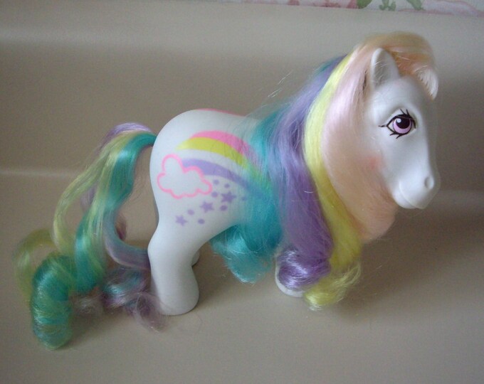 First Generation My Little Pony RAIN CURL RAINBOW Pony G1 | Etsy