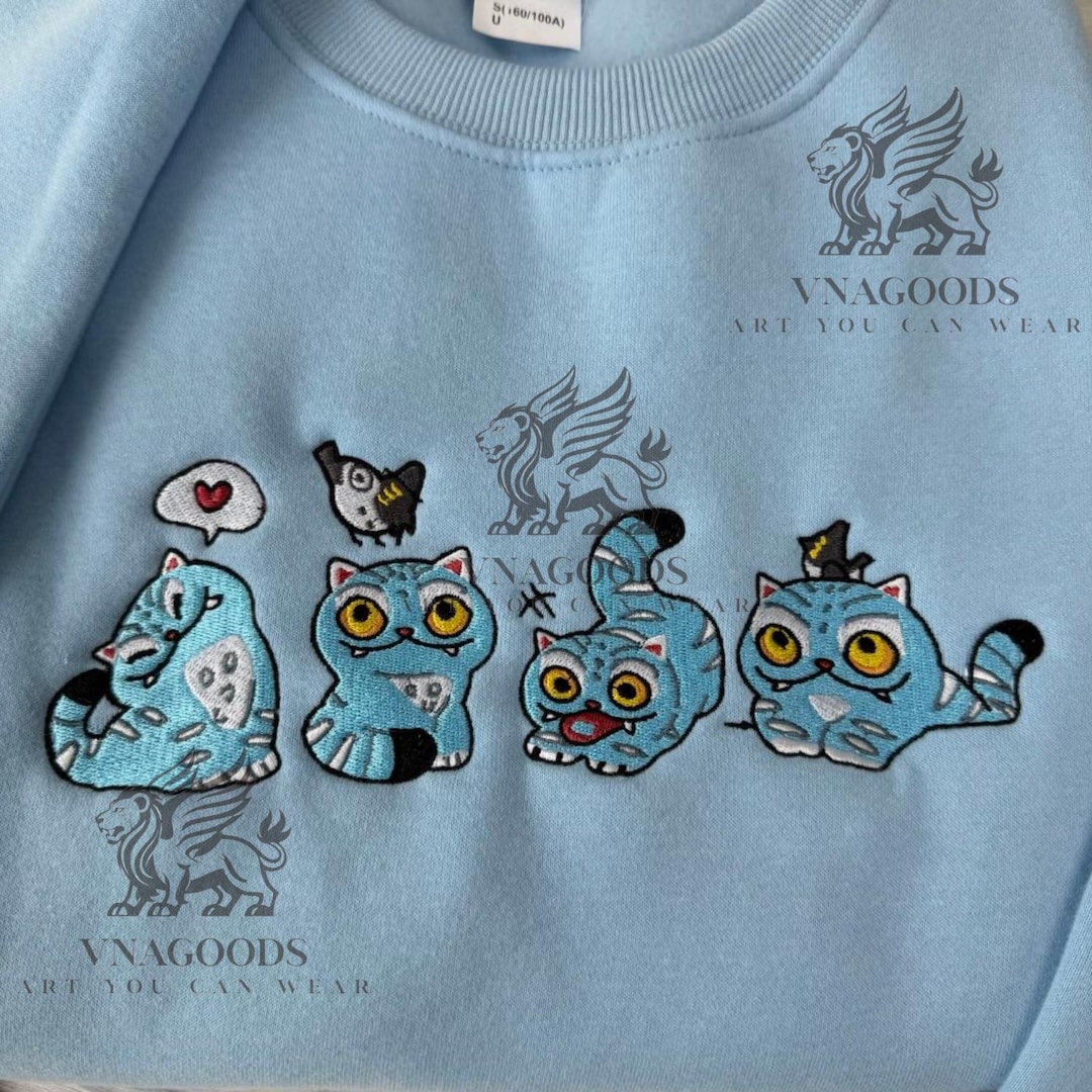 Embroidered KDH Tiger Shirt – Tiger and Bird Graphic Tee, Saja B0ys ...