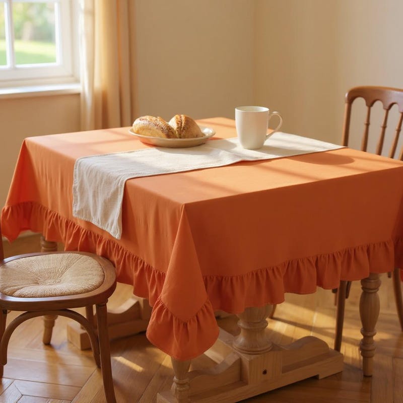 Ruffled Tablecloth - Etsy