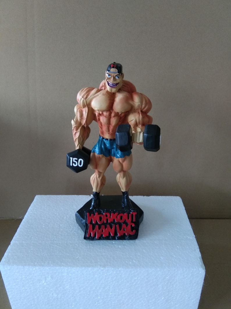 Handmade Xtreme Workout Maniac Muscle Figurines Bodybuilder ...