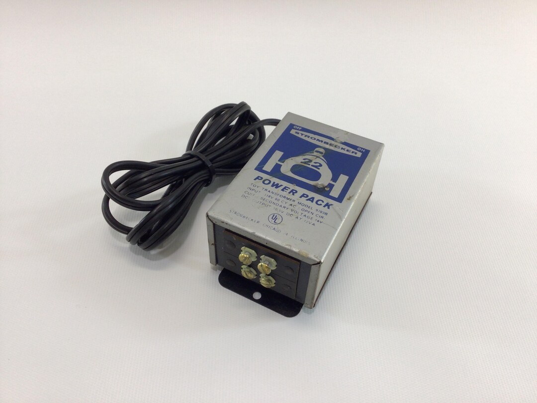 Strombecker AC Power Pack Adapter 9703B Vintage Slot Car Track ...