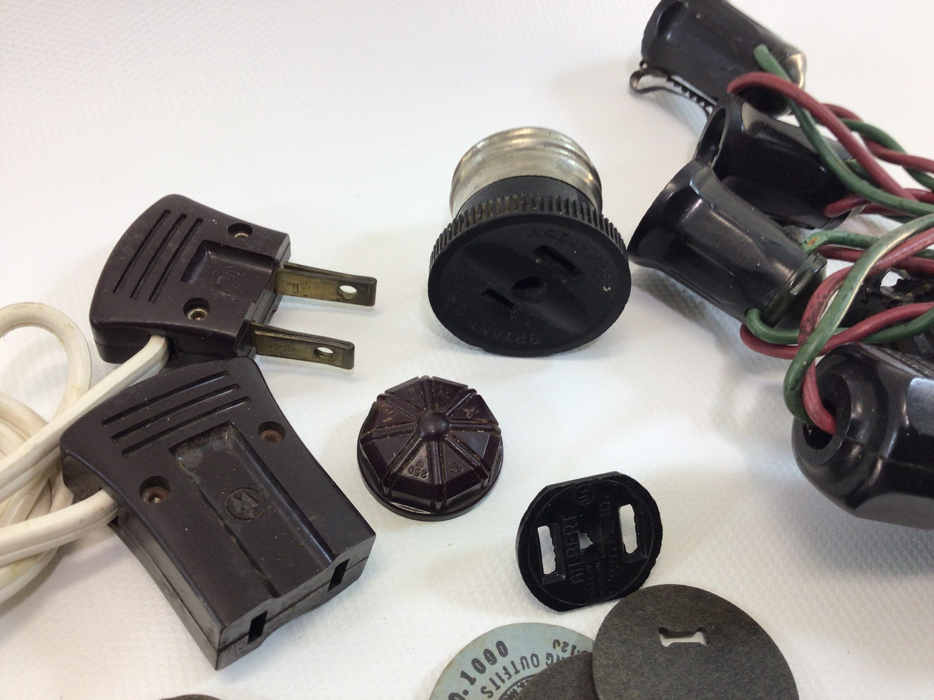 Vintage Lamp / Plug Parts Repair Pieces Lot | Etsy