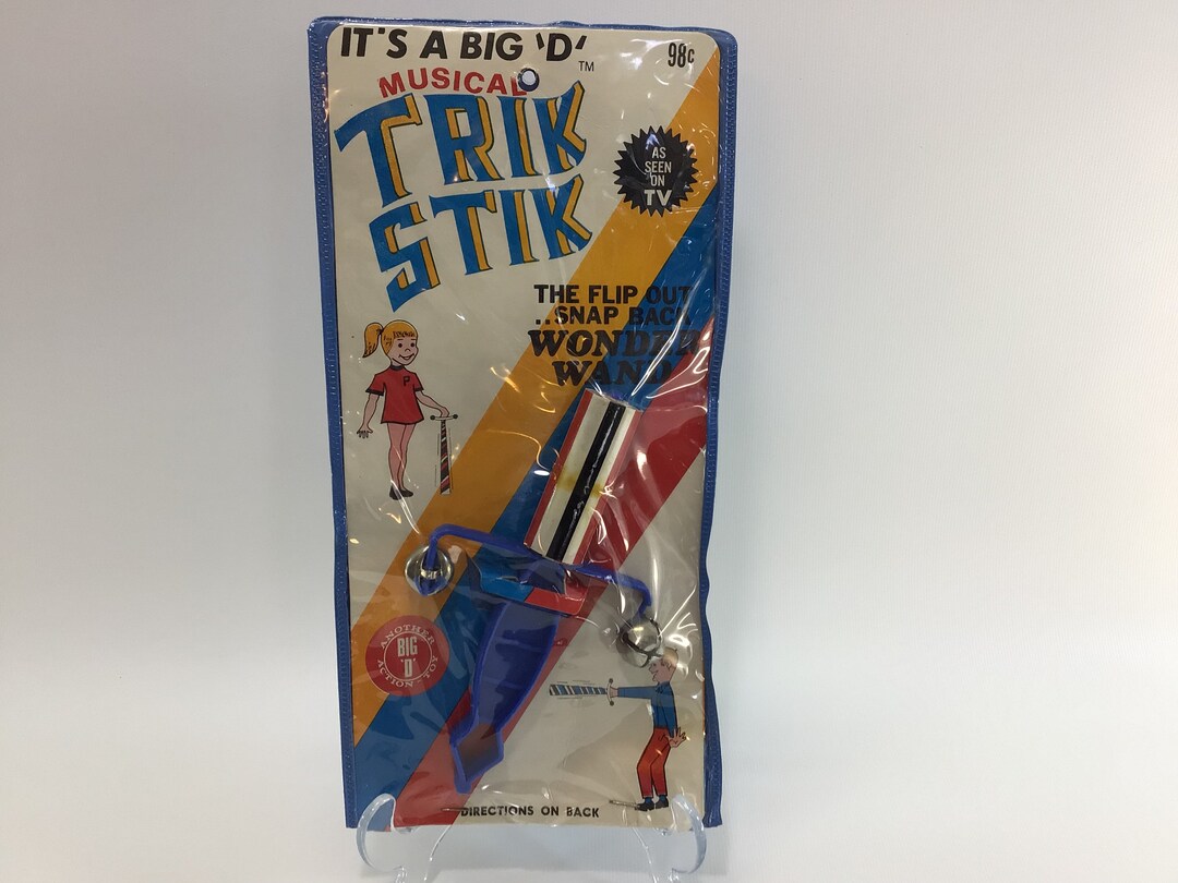 Musical Trik Stik Sword Dime Store Toy on Original Card Another Big D ...