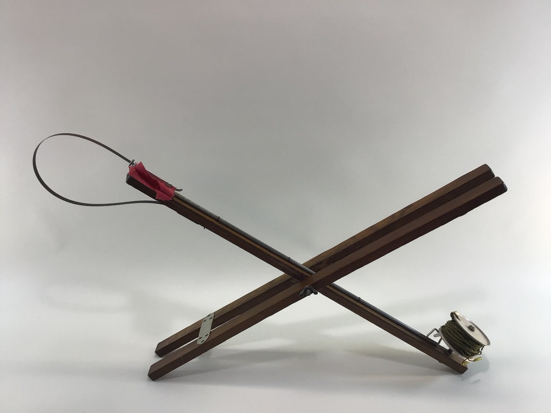 Vintage Wooden Ice Fishing Tip-up Outdoor Sporting Fishing Equipment - Etsy