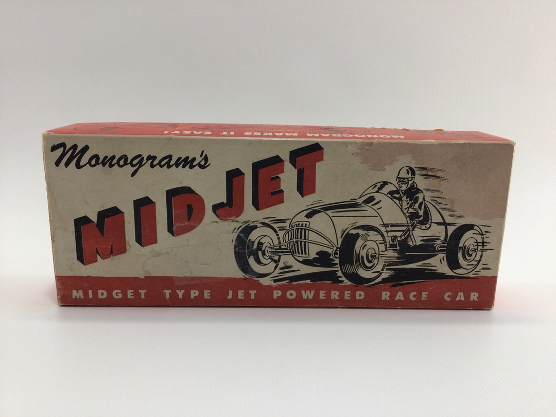 Monogram's Mid Jet Midget Sprint Tether Car Kit 1940s Toy Racer ...