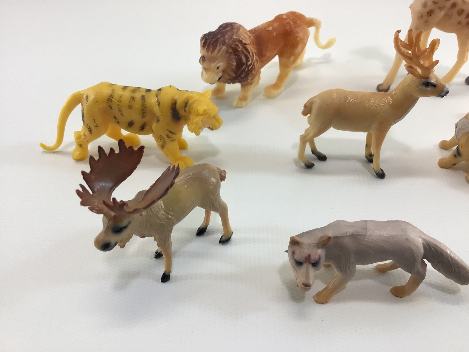 Wild Animals 1970s Plastic Collectible Toy Figurines 9 - Etsy