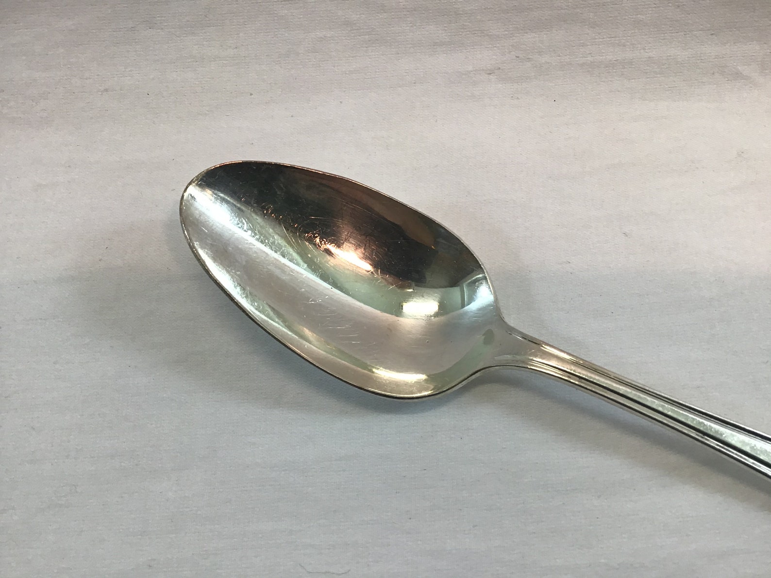 Derby Silverplate Serving Spoon Victor S. Co. A1+ Overlay IS Vintage ...