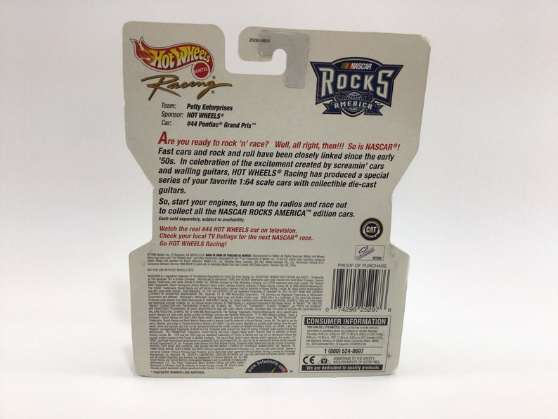 Hot Wheels Racing NASCAR Rocks America Kyle Petty Vintage Diecast 1:64 ...